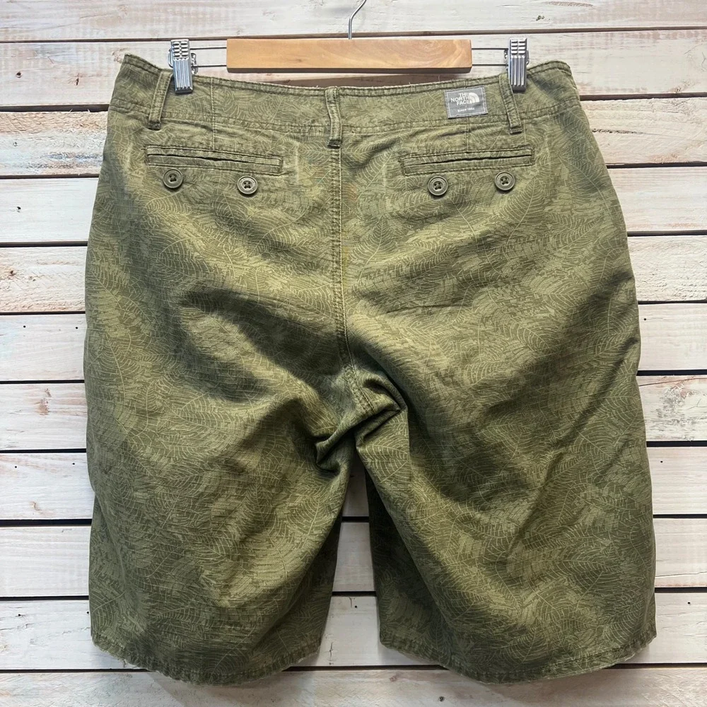 The North Face | Shorts | The North Face Green Cotton Ripstop Leaf ...